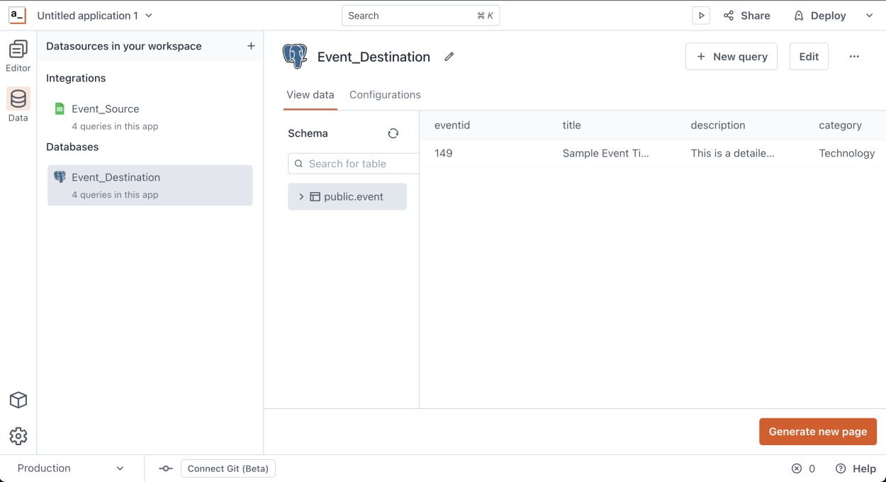 How to Migrate Data From Sheets to Postgresql | Appsmith Community Portal